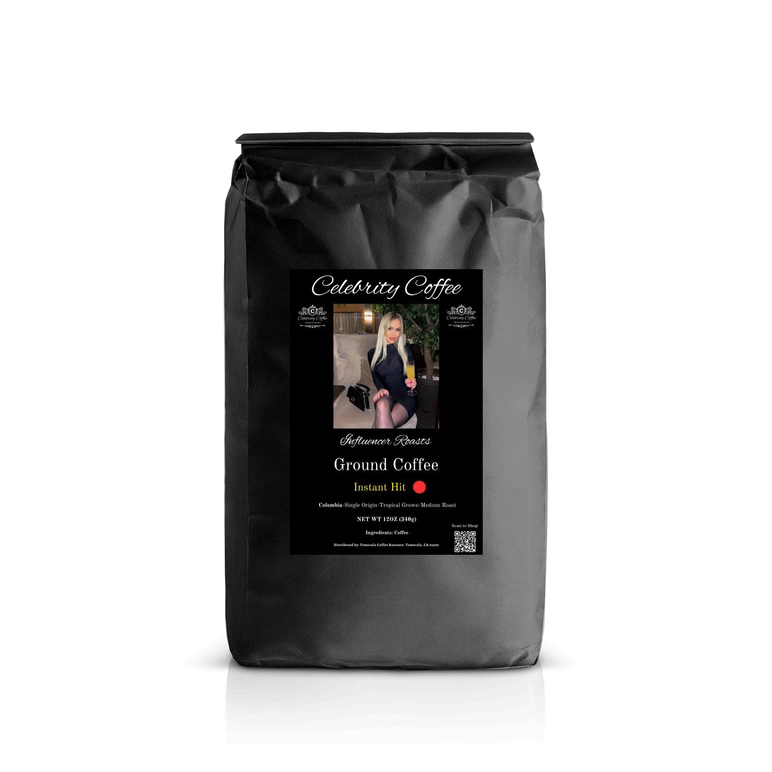 Instant Hit Coffee – Quick & Bold Blend – Celebrity Coffee